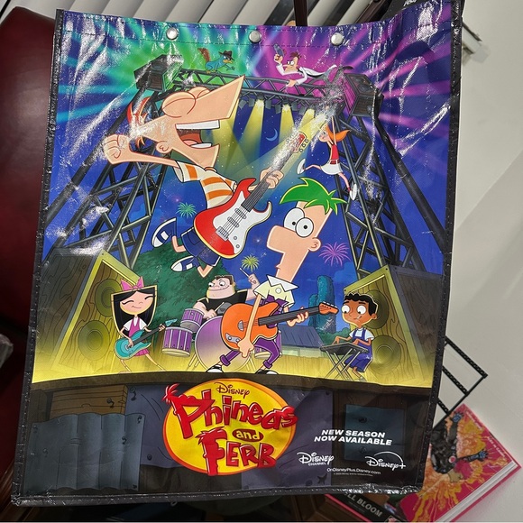 Disney | Bags | Sdcc 225 Phineas And Ferb Swag Bag Comic Con Exclusive ...